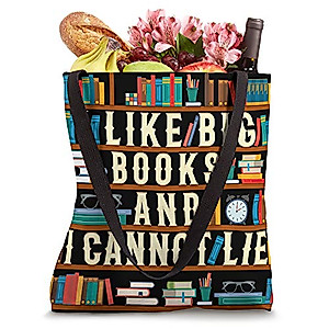 I Like Big Books and I cannot Lie Funny Book Lover Book Nerd Tote Bag