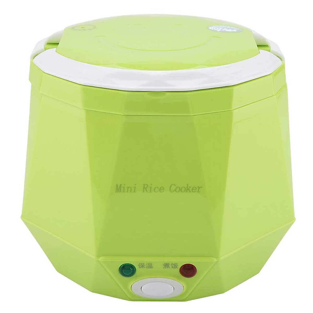 Electric Rice Cooker，Portable Electric Car Truck Food Steamer，Mini Travel Rice Cooker， 12V 100W 1.3 L Portable Meal Heater Food Warmer(Green)