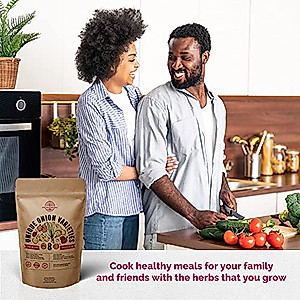 8 Onion Seeds Variety Pack Heirloom, Non-GMO, Onion Seed Sets for Planting Indoors, Outdoors Gardening. 1600+ Seeds: Walla Walla, Green Onion, Red Burgundy, White & Yellow Sweet Spanish Onions & More