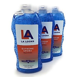 L.A. LOOKS SPORT XTRME HLD GEL 20 OZ (Pack of 3)