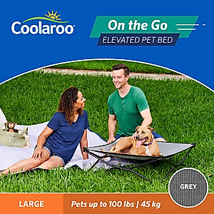 On The Go Pet Bed - Steel Grey - Large (36" 36")