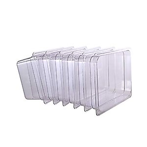 Hakka 1/2 Size Polycarbonate Food Pans,4"Deep,Clear - Pack of 6