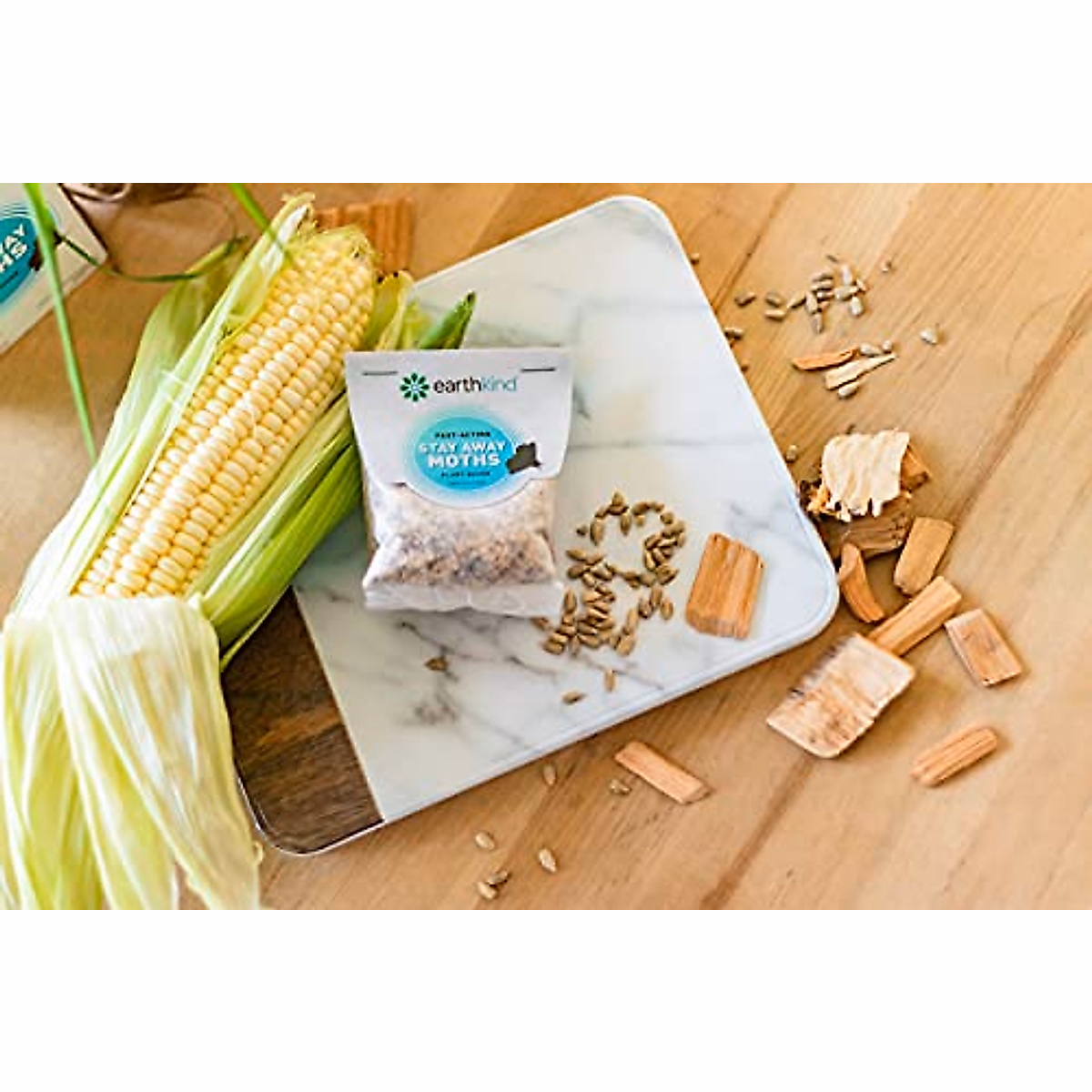 Stay Away Moths Deterrent Pest Control Scent Pouches - All Natural, Environmentally Friendly, No Mess (6-Pack + Extended Release Pouch Pod)