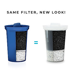 Single Replacement MINA Alkaline Water Filter by Santevia | Single at Home Water Pitcher Filter Adds Minerals and Makes Alkaline Water | Chlorine and Lead Water Filter | Made in North America