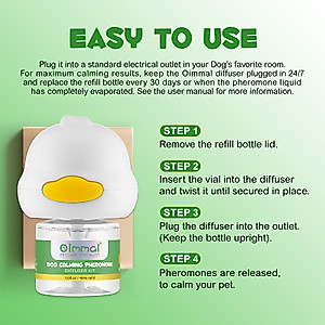 ALIVO Calming Diffuser for Dogs, Dog Calming Plug Diffuser - Dog Calming Pheromone Starter Kit Helps Ruduce Anxious, Anti-Stress & Comforts Dogs, Pet Supplies Relaxants & Anxiety Relief - 48ml