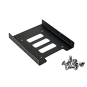 iMBAPrice 2.5" to 3.5" Bay SSD/HDD Notebook Hard Disk Drive Mounting Bracket Adapter Tray Kit - Black