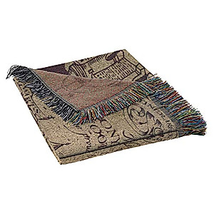 Northwest Woven Tapestry Throw Blanket, 48 x 60 Inches, Marauder's Map
