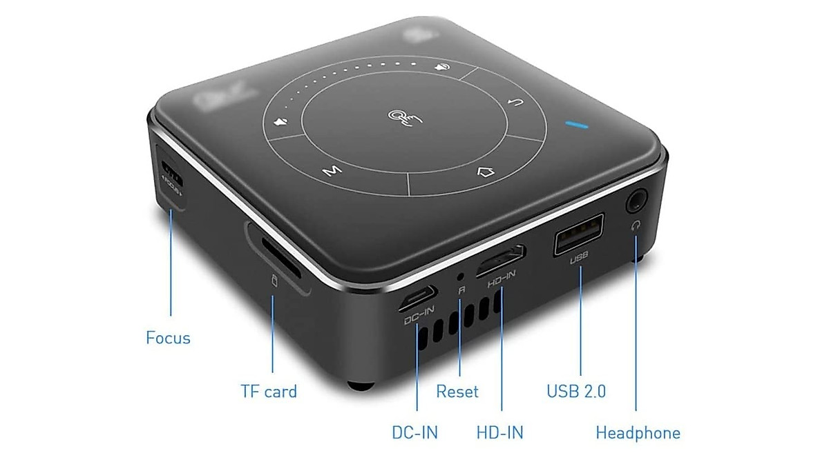 Feilx Mini Projector 2022 - Portable 4K HD Video Projector with WiFi ...
