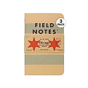 Field Notes: Chicago 3-Pack - Graph Paper - 48 Pages - 3.5" x 5.5"