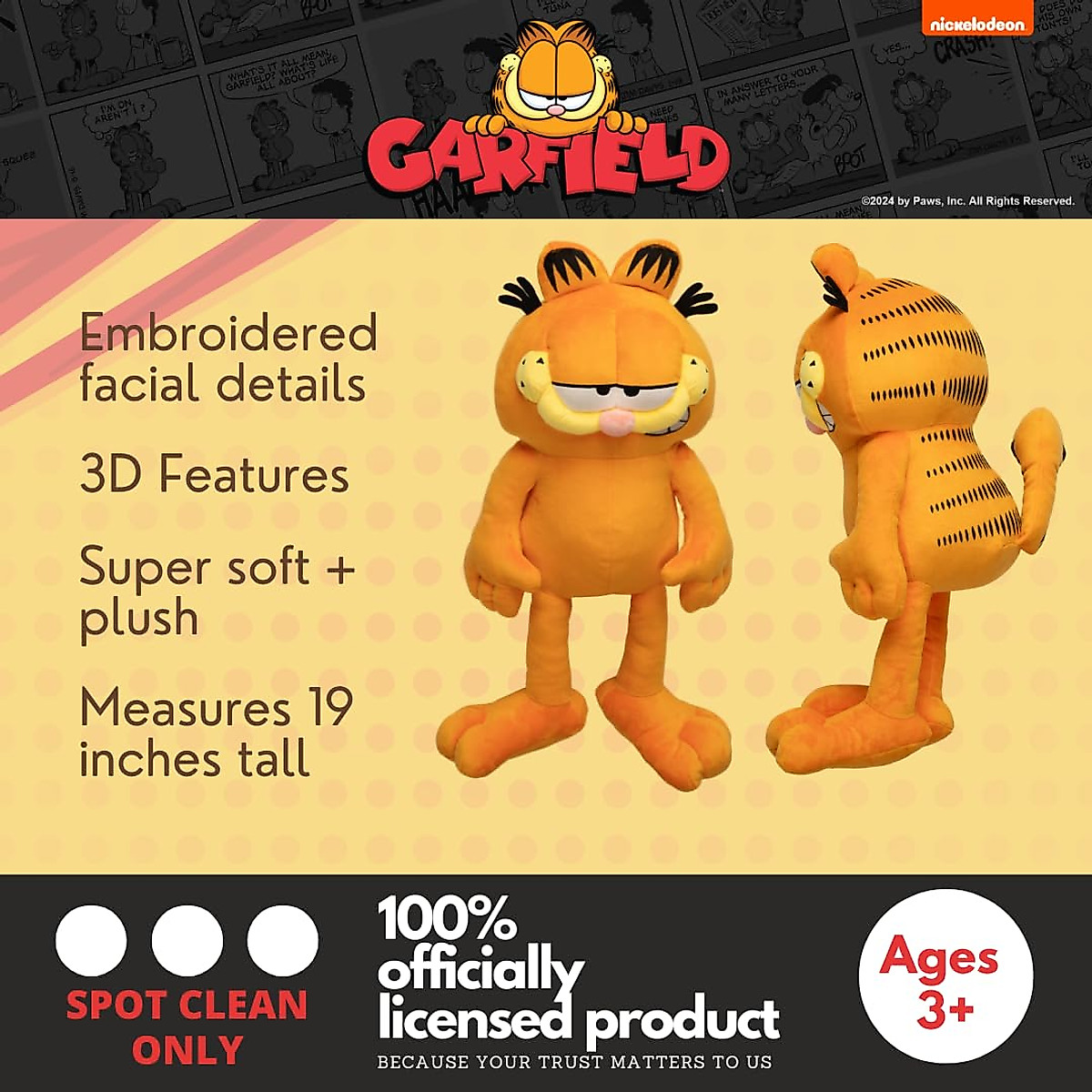 Franco Bedding Super Soft Plush Decorative Throw Cuddle Pillow, Standard, Garfield