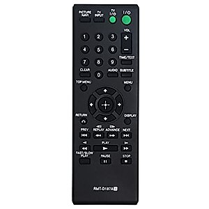 RMT-D187A Replaced Remote fit for Sony CD DVD Player DVP-SR200P DVP-NS710H DVP-PR50P DVP-PR30 DVP-PR60P DVP-SR400P DVP-NS611H DVP-NS717HP DVP-NS710H DVP-NS728H DVP-NS718H DVP-SR101