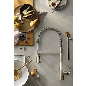 Moen 87814SRS Essie One-Handle High Arc Pulldown Kitchen Faucet, Spot Resist Stainless