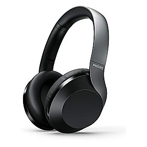 Philips Wireless Bluetooth Over-Ear Headphones Noise Isolation Stereo with Hi-Res Audio, up to 30 Hours Playtime with Rapid Charge (Noise Canceling)