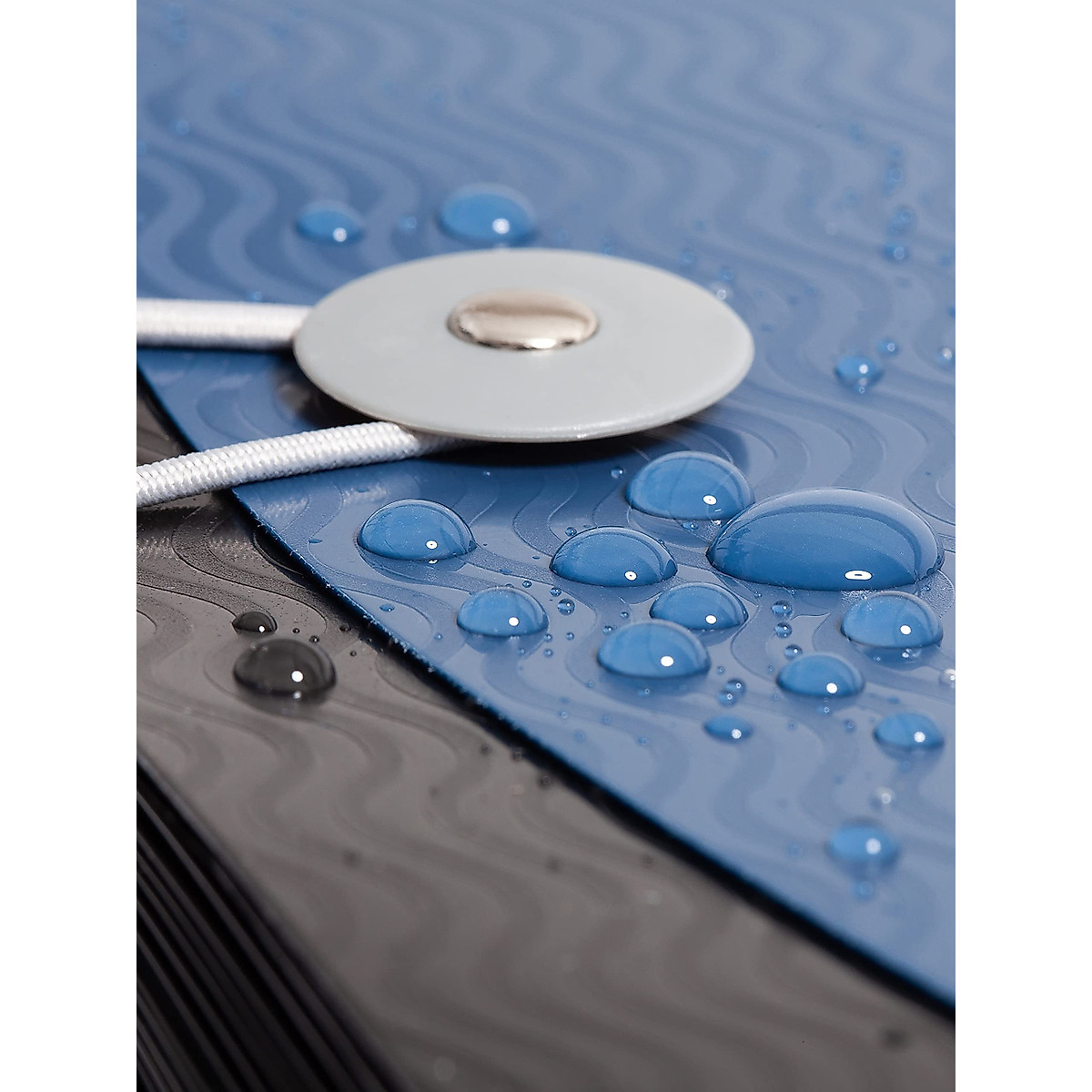 Smead Poly Frequency Expanding File, 12 Pockets, Flap and Cord Closure, Letter Size, Blue/Black (70863)