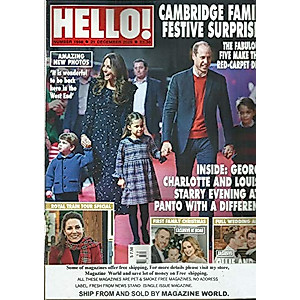 Hello Magazine, Cambridge Family festive Surprise Issue, December, 21s No 1666