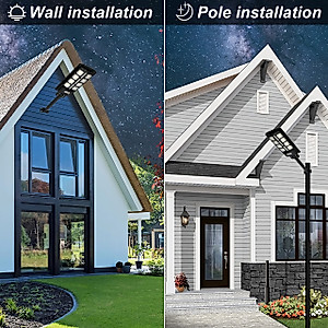 SUN NEED Solar Street Light,300W Solar Street Lights Outdoor Dusk to Dawn 30000Lumens Motion Sensor with Remote Control,IP67 Waterproof Led Solar Outdoor Lights,for Parking lot,Garden,Street(2 Set)