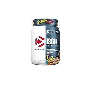 Dymatize ISO100 Hydrolyzed Protein Powder, 100% Whey Isolate, 25g of Protein, 5.5g BCAAs, Gluten Free, Fast Absorbing, Easy Digesting, Fruity Pebbles, 20 Servings
