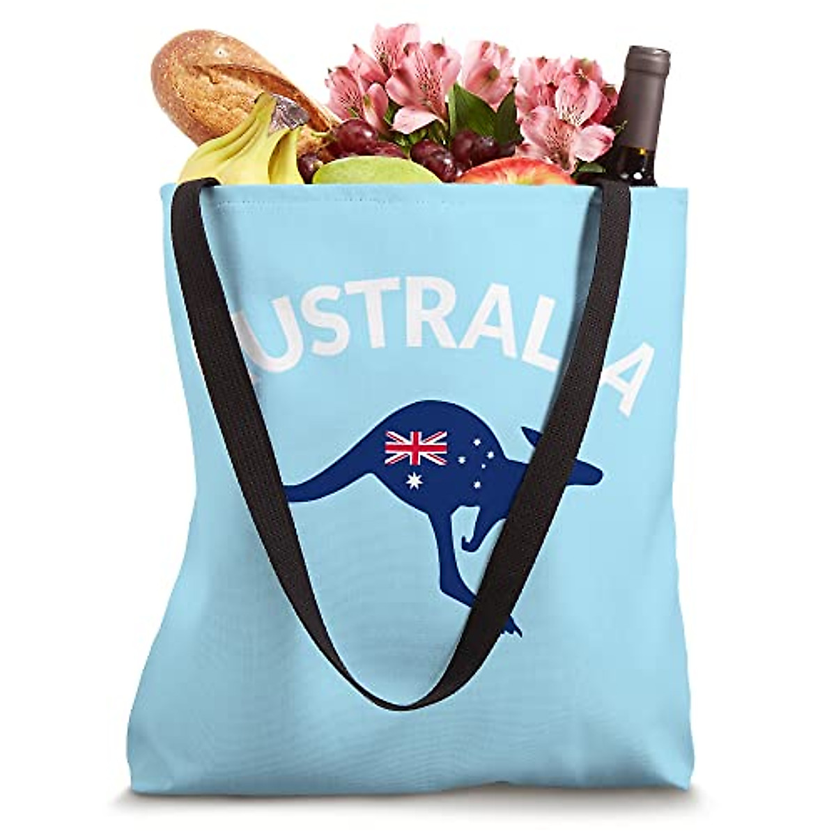 Australian Kangaroo Australia Flag Souvenir Tote Bag