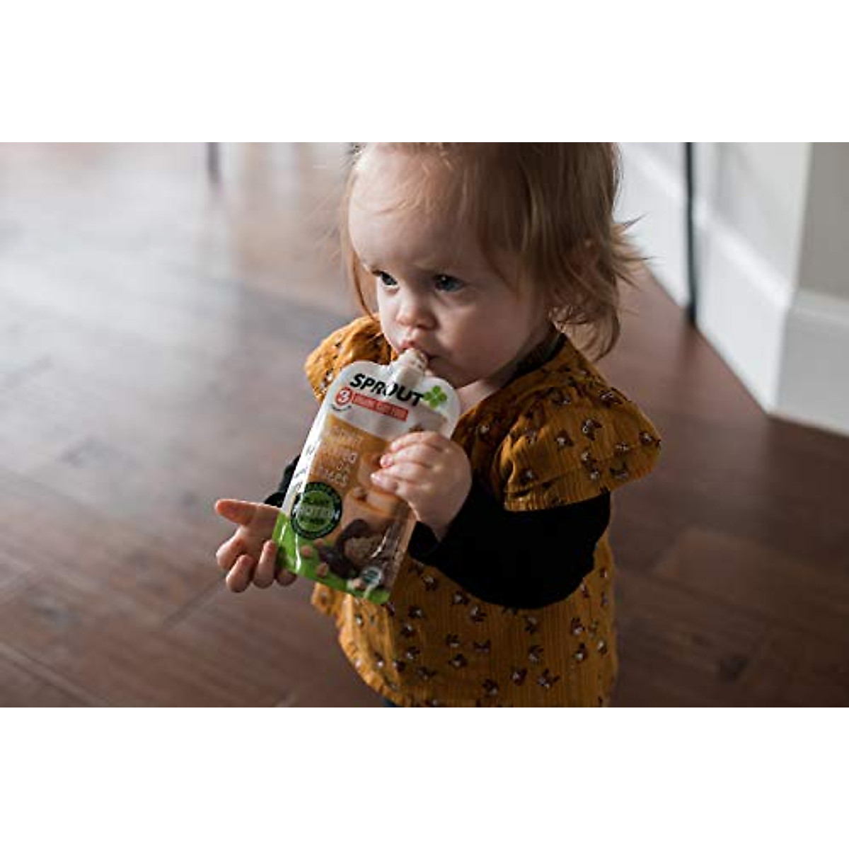 Sprout Organic Baby Food Pouches Stage 3 Plant Powered Protein, Butternut Chickpea Quinoa and Dates, 4 Ounce Pouches (Pack of 12)