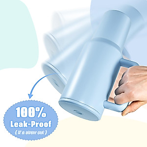 AGH 40 oz Sublimation Tumbler with Handle 4-Pack Stainless Steel Insulated Tumblers Blanks Water Bottle Travel Cups Matte Beige