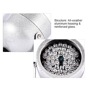 48 LED IR Lights,Intelligent Waterproof Infrared Night Vision Light for Security CCTV Camera,48-LED IR Light for Indoor or Outdoor Lights