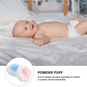 Powder Puff Body Powder Puff with Handle 4PCS