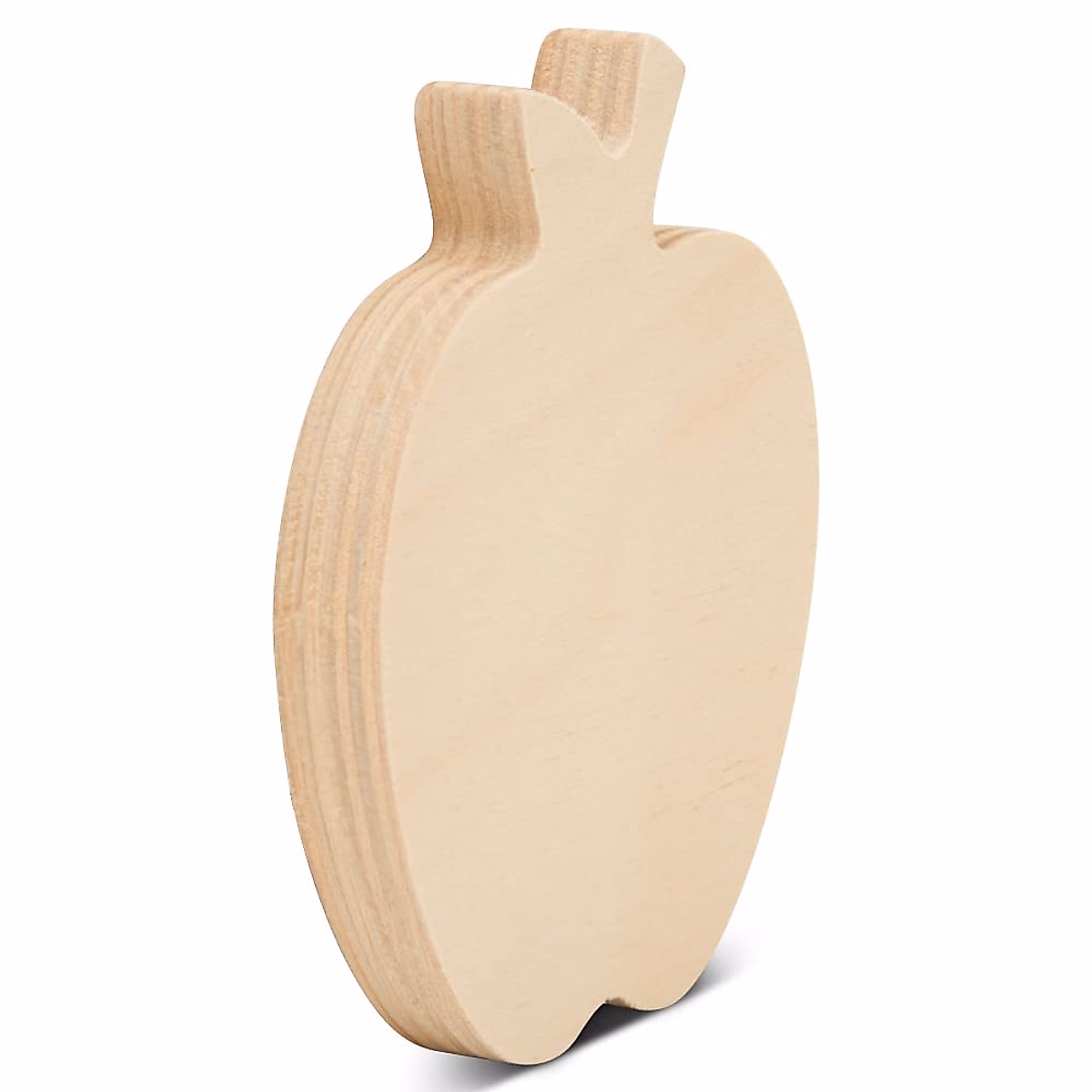 Chunky Wooden Apple Cutouts 4-inch x 3-3/8-inch, Pack of 2 Autumn Apples for Crafts, Fall Tray Decor & Classroom Decor, by Woodpeckers