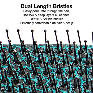 Olivia Garden iBlend Hair Brush For Color & Treatments IB-2 (Teal)