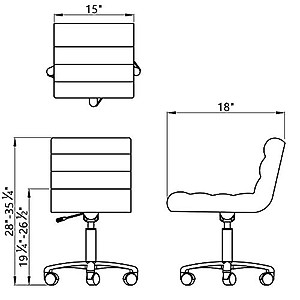 Beauty Salon All Purpose Rolling Stool Manicure Technician Stool Doctor Office Tattoo Stool With Height Adjustment - Jockey