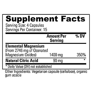 Global Healing Center Oxy-Powder Oxygen Based Safe and Natural Colon Cleanser and Relief from Occasional Constipation (60 Capsules)
