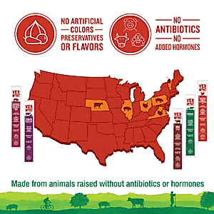 Snack Sticks by Vermont Smoke & Cure – Original Flavor – Beef & Pork – Healthy Meat Protein – 1oz Jerky Stick – 24 count carton