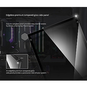 Zalman Z1 Plus ATX Mid Tower PC Computer Case - Tempered Glass Side Panel - 3 x 120mm Fans Pre-Installed - 5.25" ODD Support