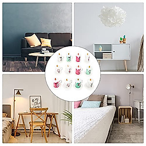 Mobestech 12Pcs LED Christmas Candle Lights Flameless Electric Xmas Candle Tea Light LED Candle Lamp Christmas Decoration Candle for Restaurant Home Bar Garden Party Ornaments Random