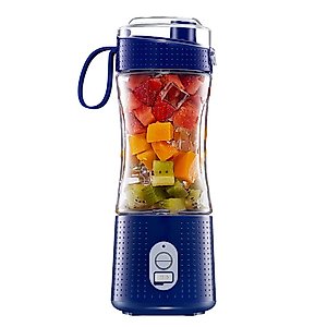 Irfora Portable Blender for Shakes and Smoothies Size Single Serve Travel Fruit Juicer Mixer Cup with Reable 4000mAh USB Reable Battery Small Electric Individual Mini Blender for Juice