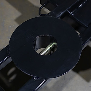 Titan Attachments 3-In-1 Forklift Mounted Hitch, 8000 LB Tow Capacity, 2" Ball Hitch, 2" Receiver Hitch, 2" Ball Kingpin Hitch Receiver, Clamp-On Fork Mount for Forklifts, Skid Steers, or Telehandlers