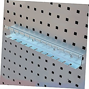 VILLFUL 2pcs Pegboard Screwdriver Holder Hand Tools Rack Hand Tool Holder Pliers Organizer Pegboard Hooks Drill Bits for Metal Screwdriver Rack Steel Square Hole Perfboard