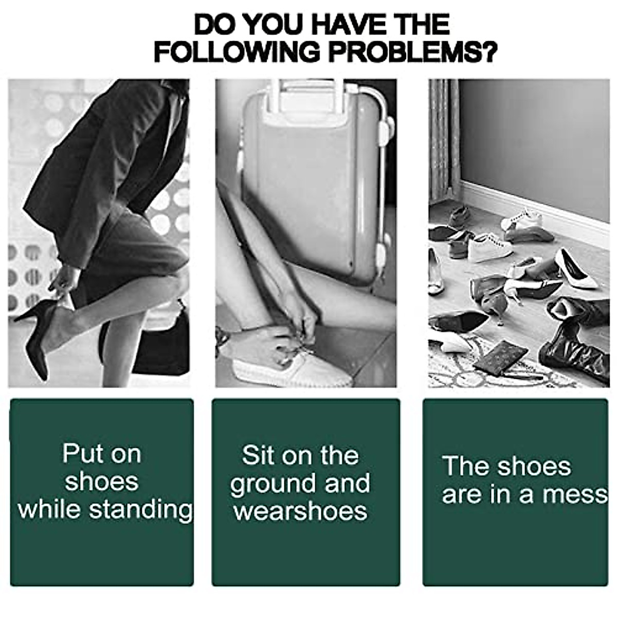 Metal Shoe Rack,Shoe Rack for Entryway, 5-Tier Shoe Rack Organizer,Free Standing Shoe Racks with Shoe Changing Stool, Black Shoe Shelf Organizer for Entryway Garage Bedroom …