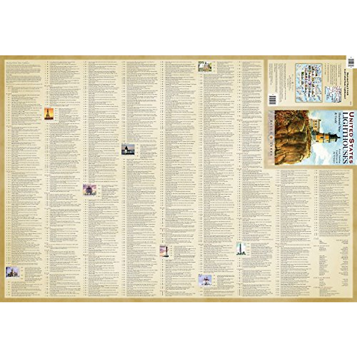 United States Lighthouses: Illustrated Map & Guide