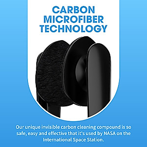 CarbonKlean Peeps Eyeglass Lens Cleaner - Efficient and Durable Carbon Microfiber Technology - Exclusively Used by NASA - 500 Uses (Electroplated Silver)