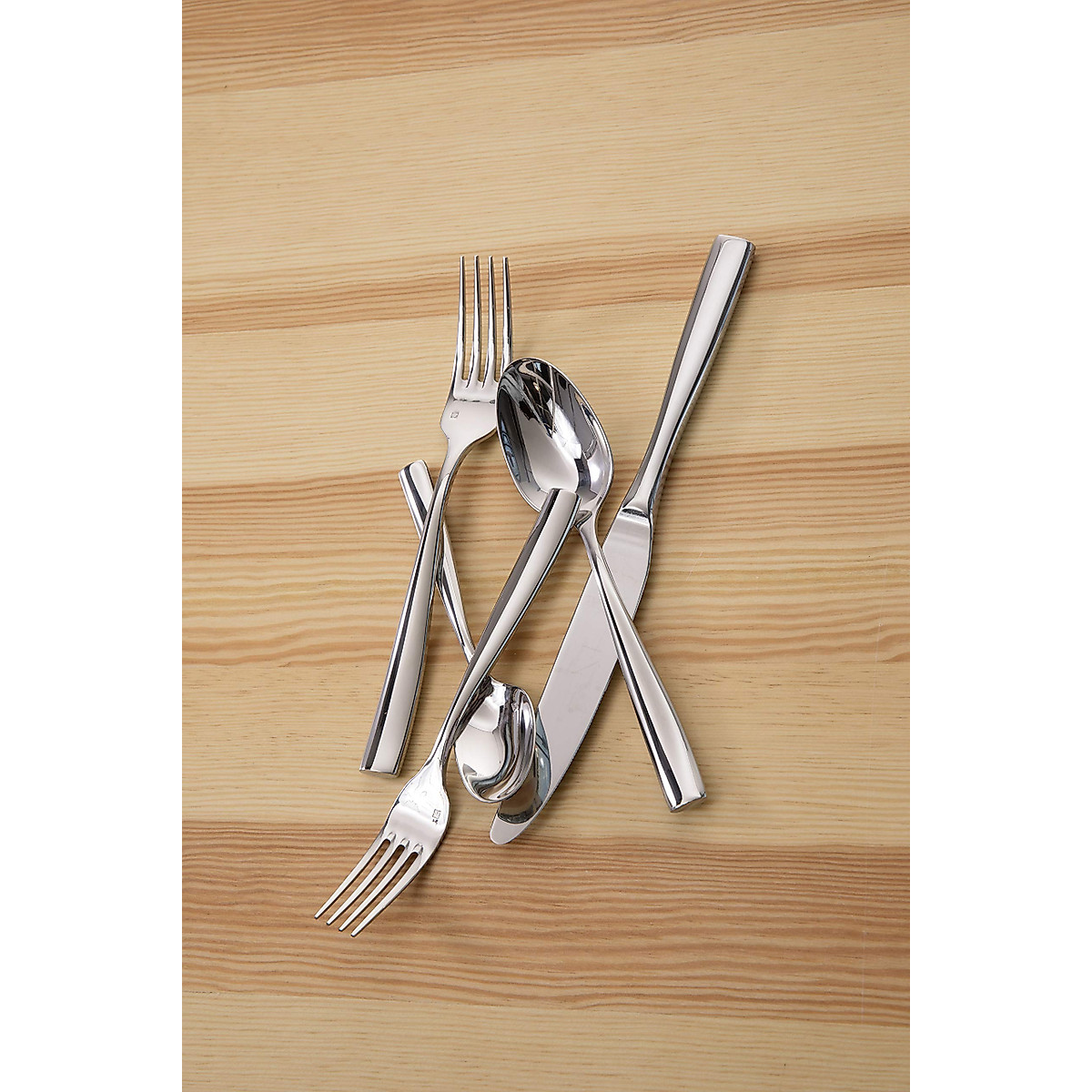 Fortessa Lucca Flatware Set, 20-Piece, Polished Stainless