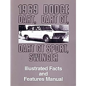 1969 Dodge Dart Facts Features Sales Brochure Literature Book Features Options