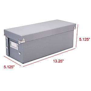 Snap-N-Store CD Storage Box - Pack of 1/2 - Durable Disc Holder with Lid to Store for Discs (2 Pack - CD, Ultimate Gray)