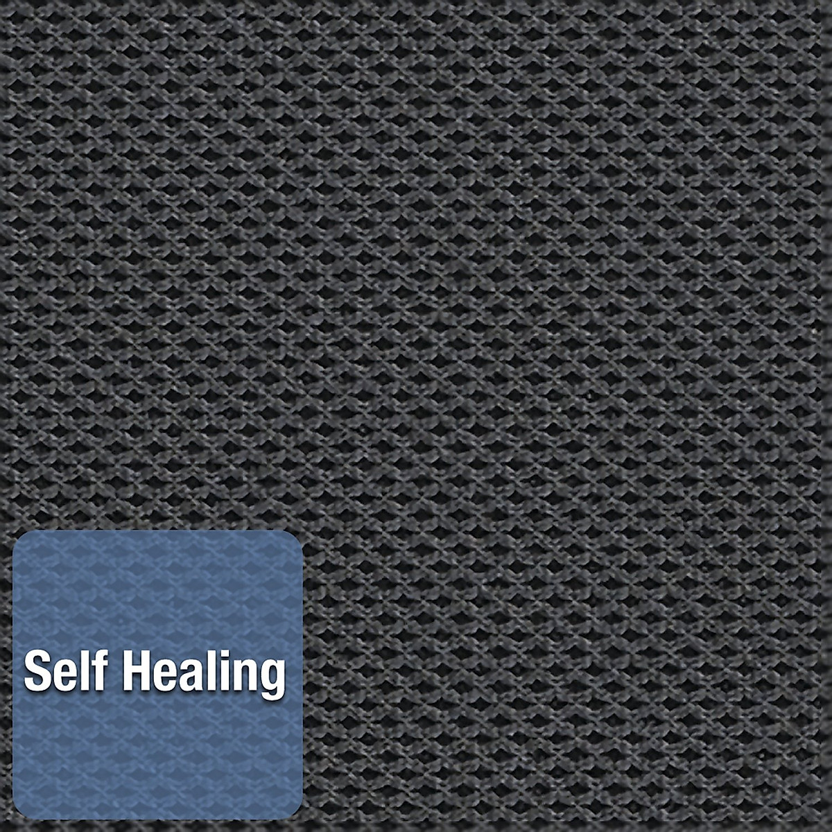 Quartet Prestige Grey Diamond Mesh Fabric Bulletin Board, 4 x 3 Feet, Mahogany Finish Frame (B444M)