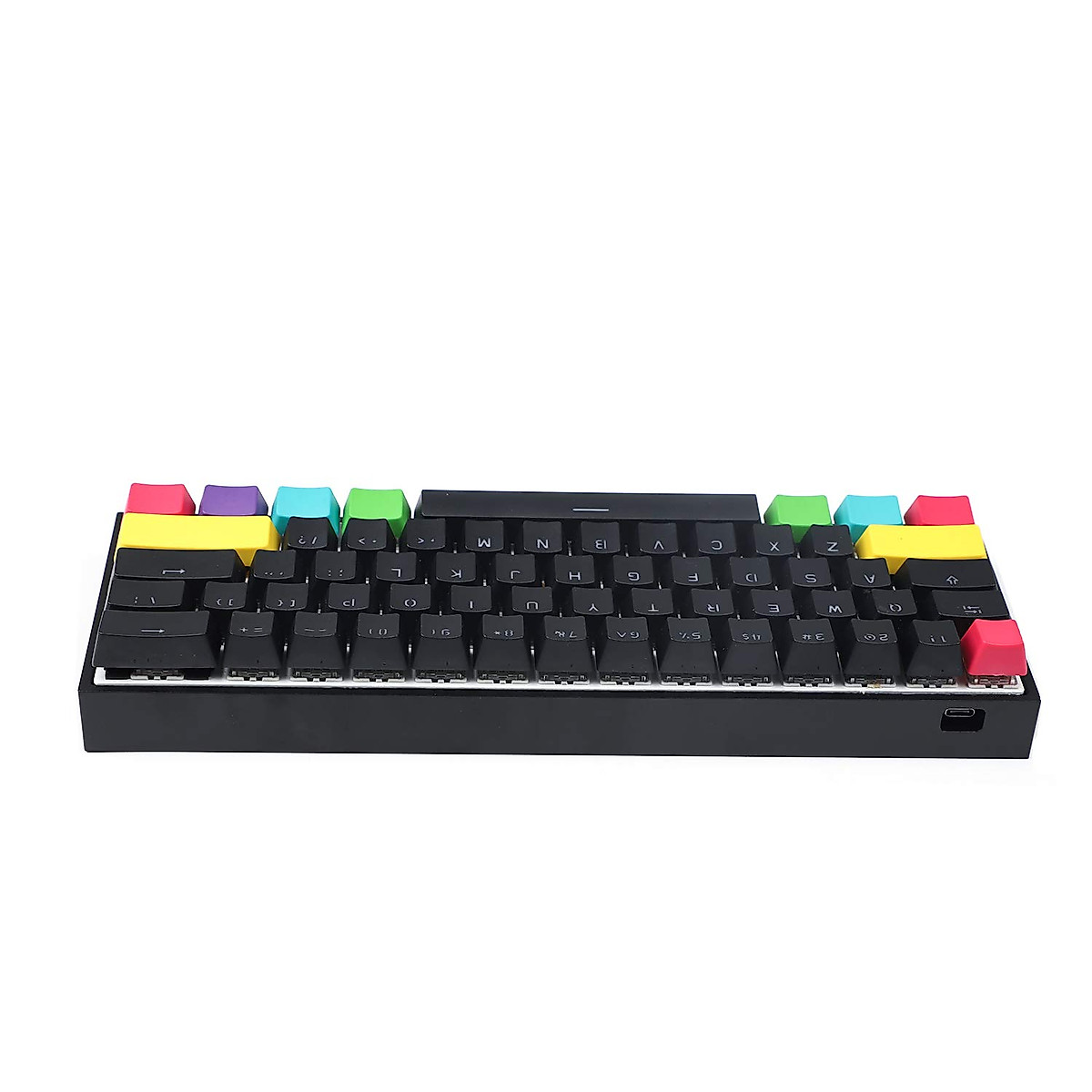 Anodizing Aluminum CNC Case Wood Case for Anne Pro 2 (Wine Red)