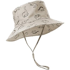 ORVINNER Baby Sun Hat Cotton, Toddler UPF 50+ Sun Protection Beach Bucket Hat Kids Boys Girls Wide Brim Summer Play Hat (A1-Navy, 2-4T)