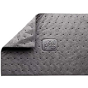 New Pig Premium Absorbent Mat Pads | 20 Oil Absorbent Pads | The Original PIG Mat | 15" x 20" Oil Pads | Each Pad Absorbs 28 oz | Total Absorbency is 4.4 Gallons | 20-Count | Heavyweight | PM50275