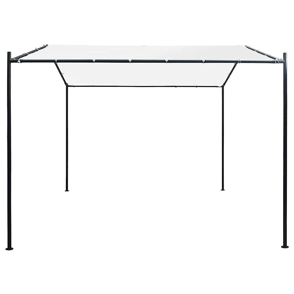 Matalde Outdoor Patio Gazebo with Sturdy Steel Frame Gazebo, Outdoor Waterproof Gazebo, Backyard Portable BBQ Gazebo for Patio Backyard Garden Lawn, White 9.8' x 9.8' x 8.5'