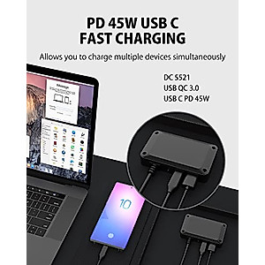 ELECAENTA 120W Portable Solar Panel for Power Station, 24% High Efficiency, PD 45W USB C/DC/QC 3.0, Foldable Monocrystalline ETFE Solar Charger, IPX5 Waterproof for Outdoors Camping Off Grid