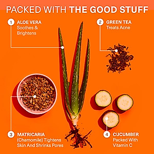 Botanic Tree Vitamin C Face Wash - Facial Cleanser for All Skin Types, Aging Skin, Dry Skin, Minimizing Acne scars, Brightening, Reduce Breakouts - Face Wash for Women & Men