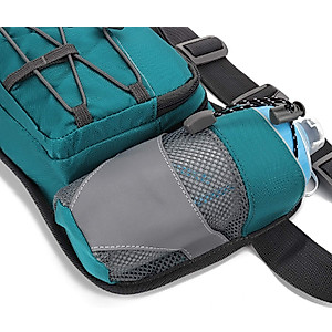 YUOTO Outdoor Fanny Pack with Water Bottle Holder for Walking Hiking Hydration Belt Waist Bag